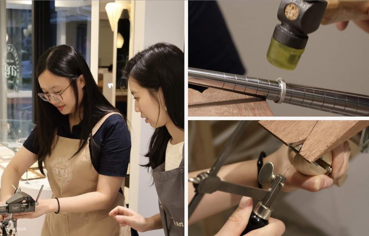 台北: ANG 嬉金坊 | 手作純銀戒指體驗 | 珍珠與寶石手鍊串製DIY - Klook香港